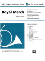 Royal March: John Kinyon: Concert Band Sheet Music