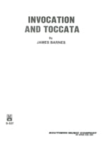 Invocation and Toccata: James Barnes: Concert Band Sheet Music