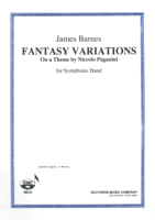 Fantasy Variations On a Theme by Niccolo Paganini: James Barnes: Concert Band Sheet Music