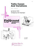 Tallis Canon and Variations: Thomas Tallis: String Orchestra Sheet Music