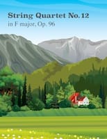 String Quartet No. 12 in F major, Op. 96 (American Quartet): Anton Dvorak: Small Ensemble Sheet ...