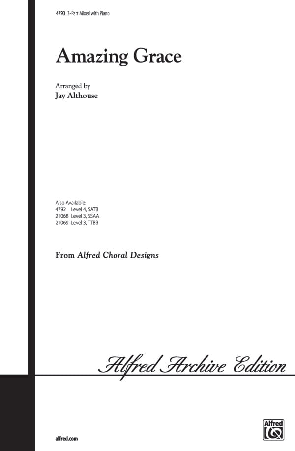 Amazing Grace - 3-Part Mixed: Choir Sheet Music