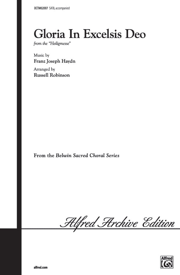 Gloria In Excelsis Deo - SATB: Franz Joseph Haydn: Choir Sheet Music