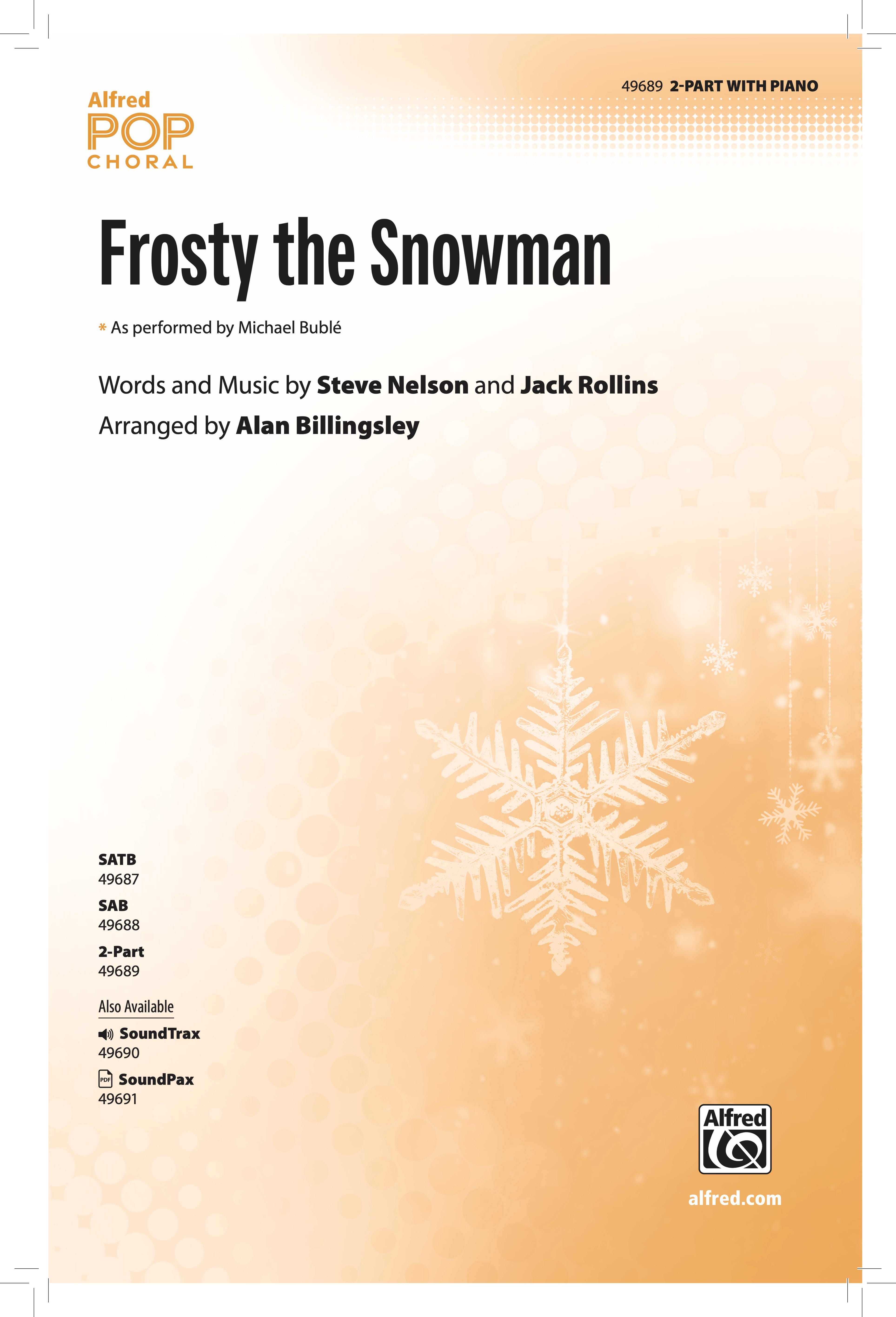 Frosty the Snowman 2-Part: Choir Sheet Music