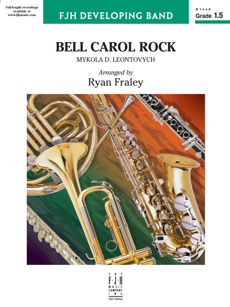 Bell Carol Rock (Band): Mykola Leontovych: Concert Band Sheet Music
